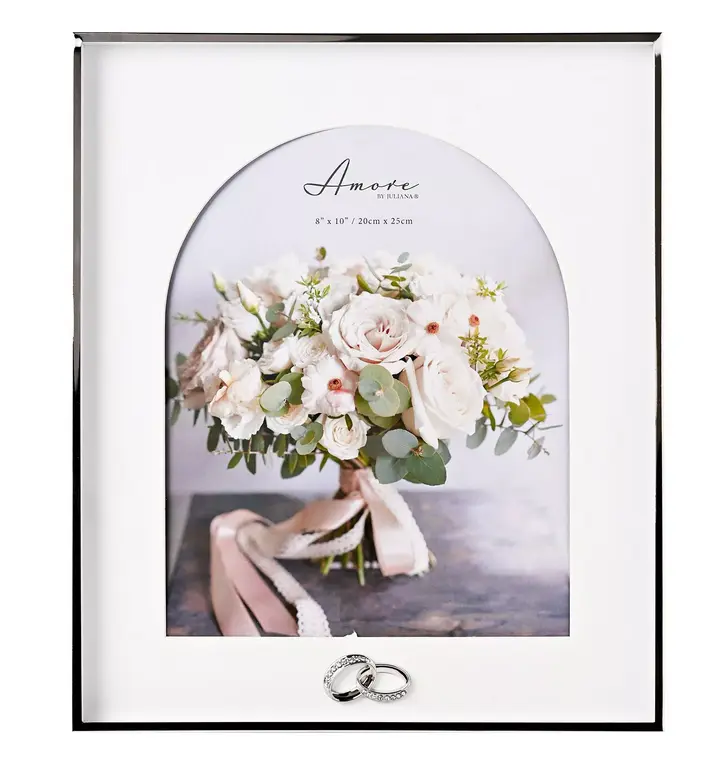 Amore Box Arch Photo Frame With Rings 8" x 10" - Pennells Garden Centres