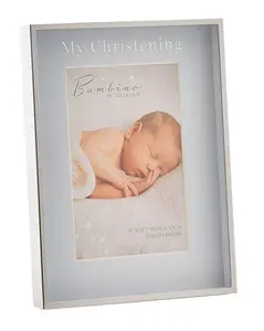 Bambino Photo Frame "Christening Day" Blue 4" x 6" - Pennells Garden ...
