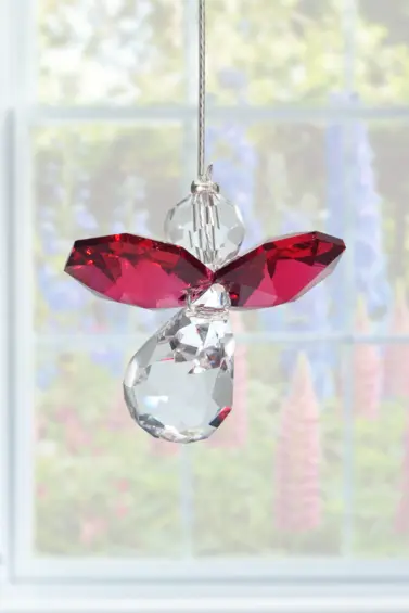 Classic Crystal Guardian Angel Ruby - Pennells Garden Centres