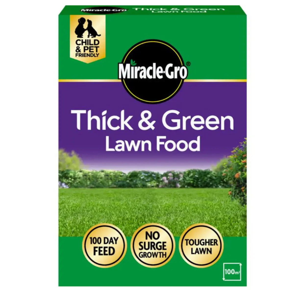 EV - Miracle Grow Thick and Green Lawn Food - Pennells Garden Centres
