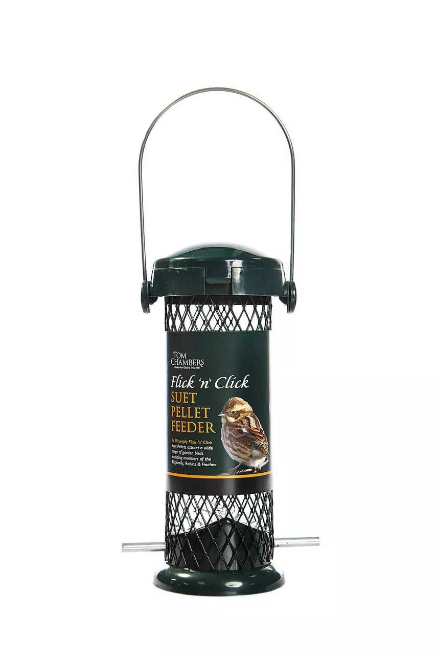 Flick 'n' Click Suet Pellet Feeder - Pennells Garden Centres