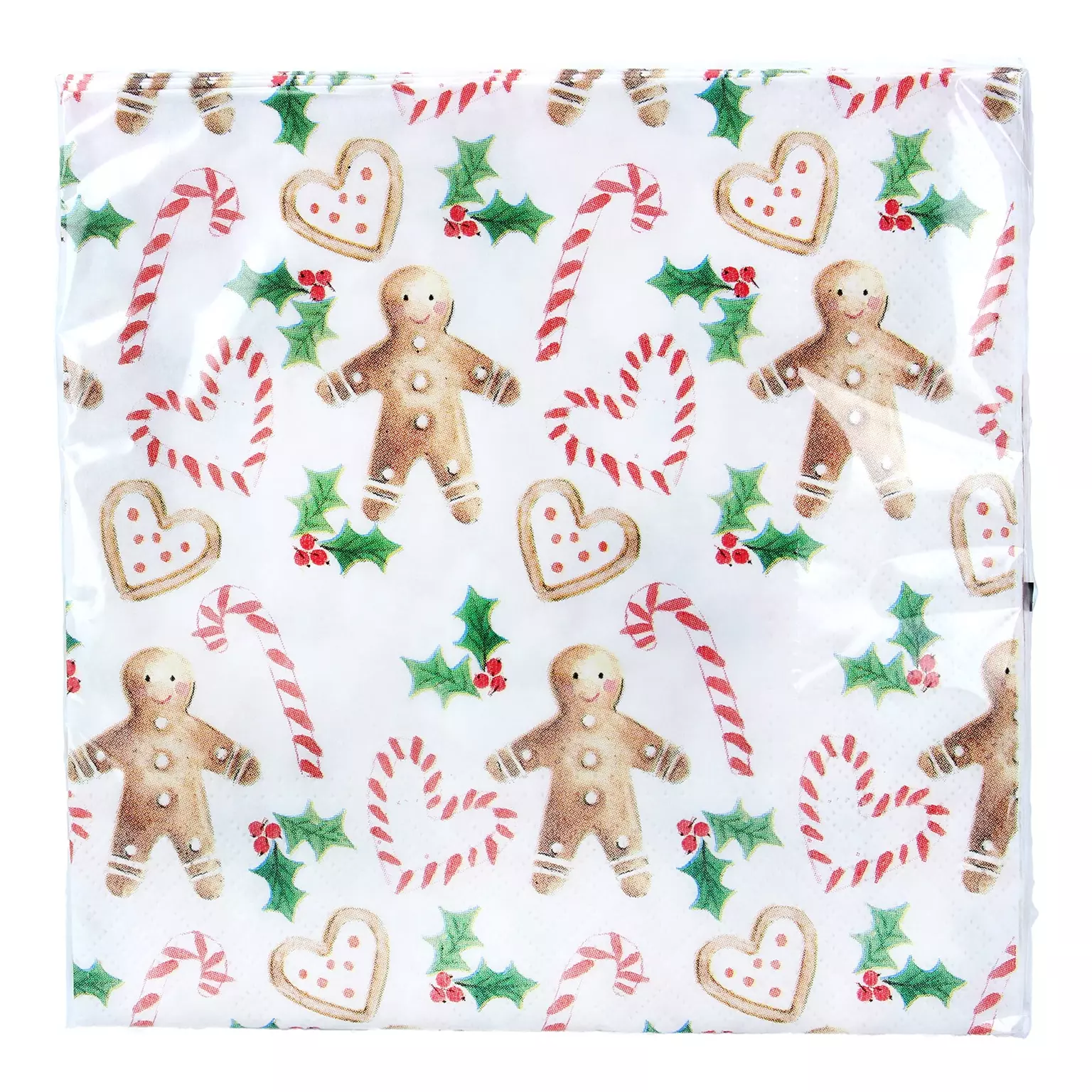 Gingerbread Man Paper Napkins, Pack/20 - Pennells Garden Centres