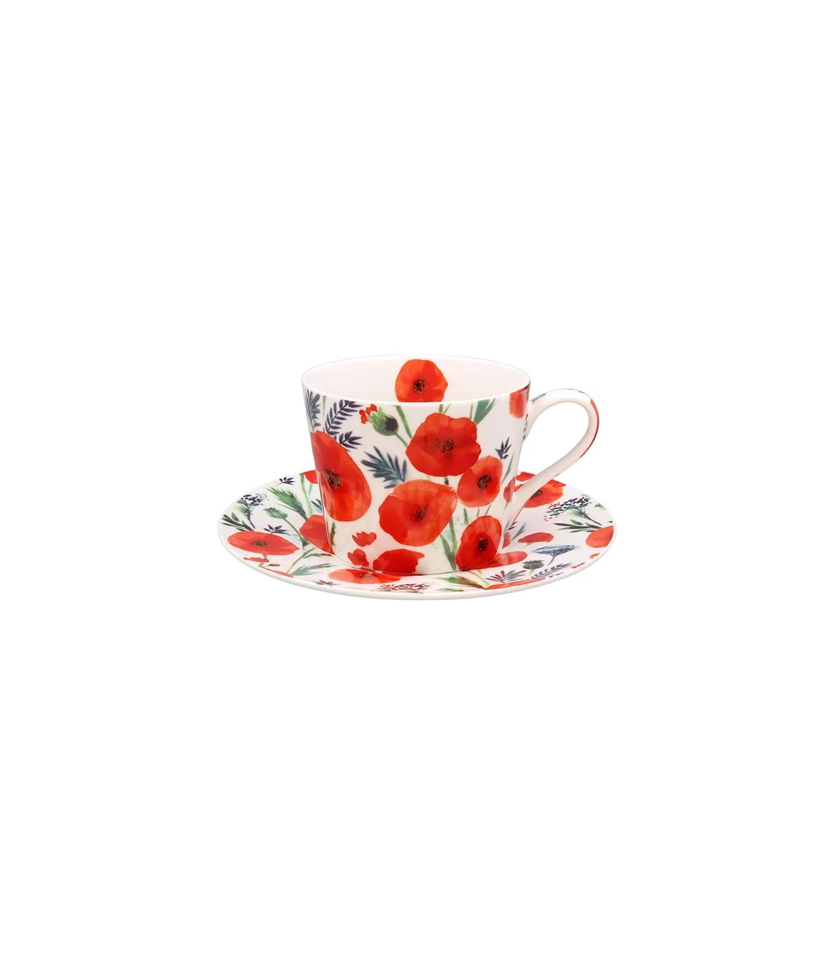 Poppy Cup & Saucer Set - Pennells Garden Centres