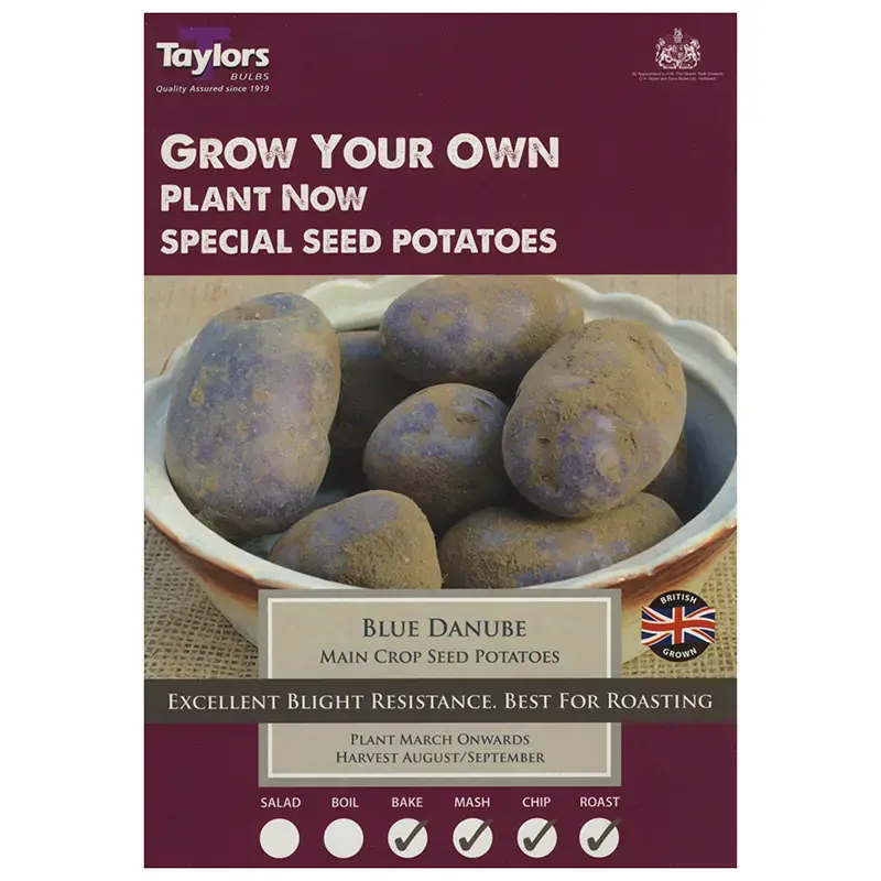 Potato Blue Danube 35-55 P/P - Pennells Garden Centres