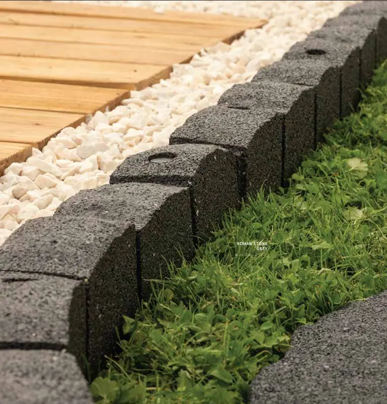 Roman Stone Border Grey - Pennells Garden Centres